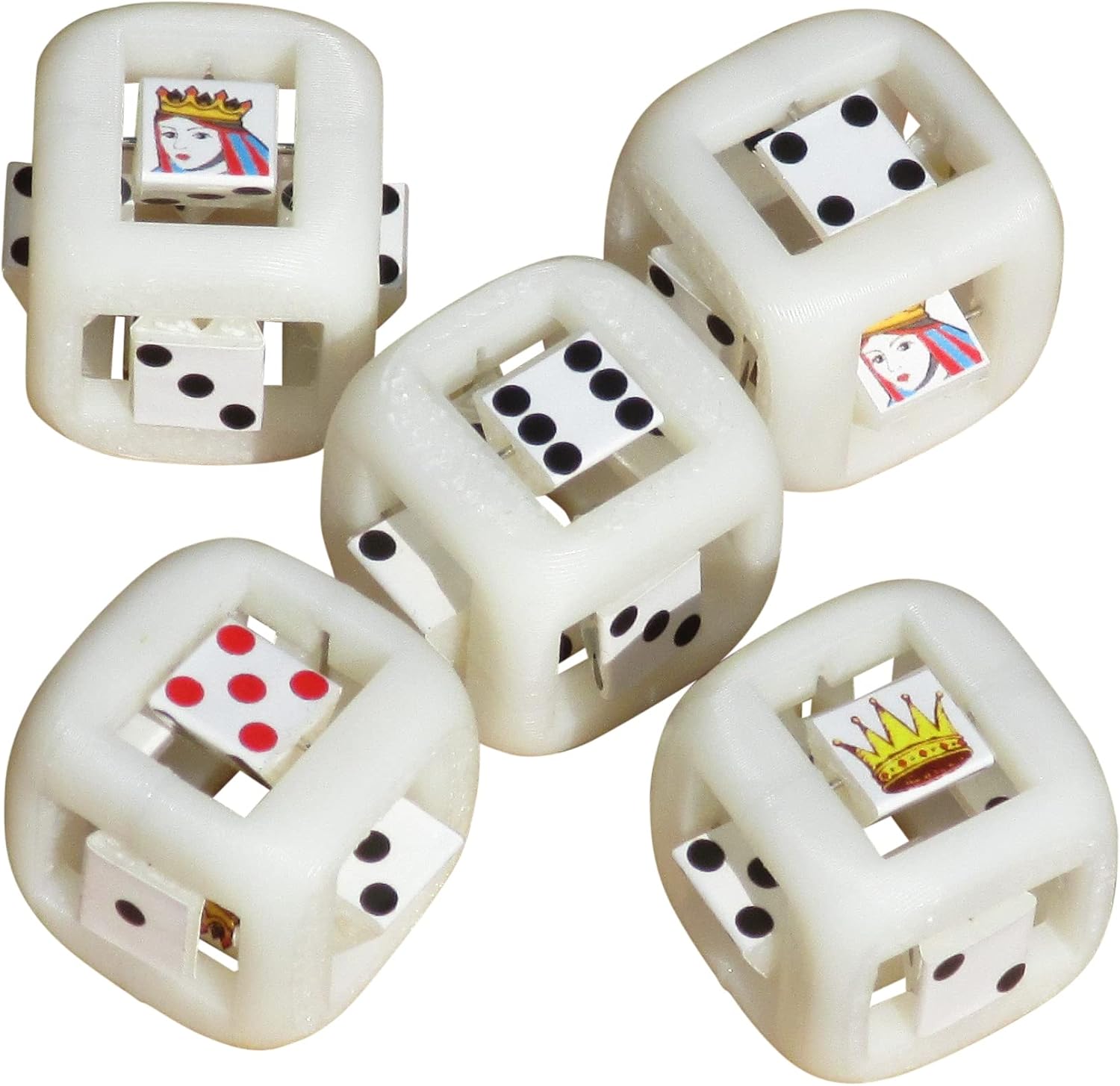 Amazon.com: The New Crown Yatzy. Set of 5 Patent Dice That Upgrage The ...