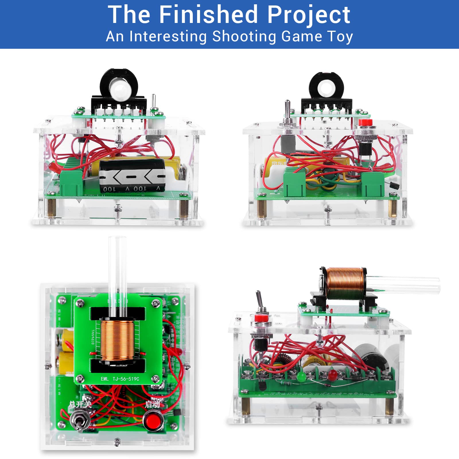 MiOYOOW Electromagnetic Transmitter DIY Electronics Kit, DIY Creative ...