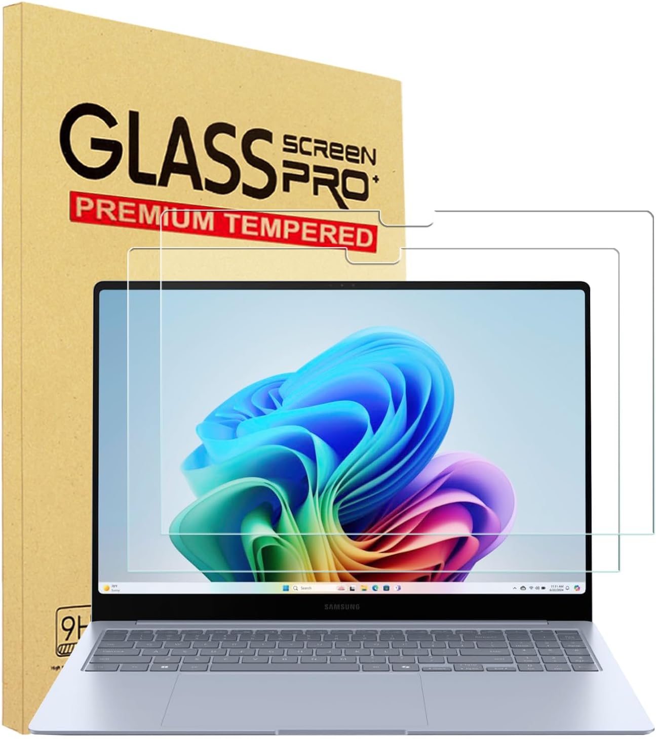 Amazon.com: 2 Pack 16 Inch Tempered Glass Screen Protector for Samsung ...