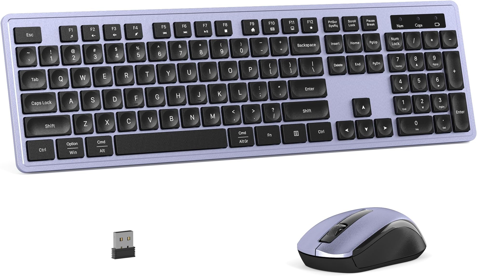 Amazon.com: Wireless Keyboard Mouse Combo - 2.4Ghz Office Quiet ...
