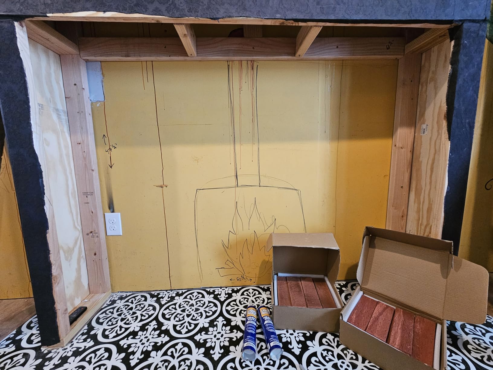 $9/mo - Finance TORURAL 100 Red Faux Brick Wall Tiles, Inorganic ...