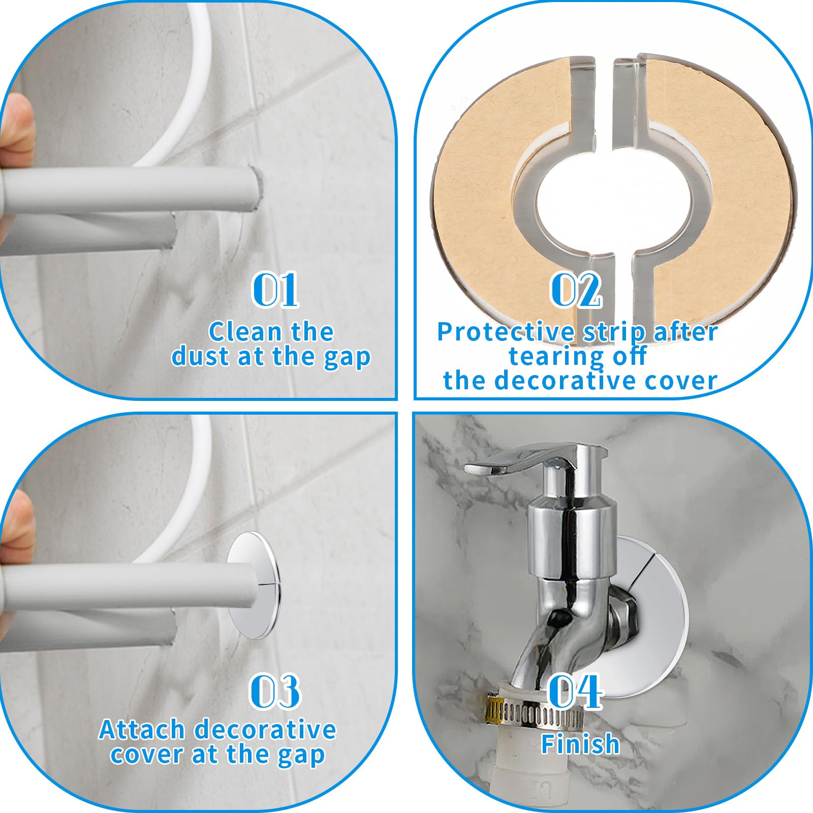 Plumbing Escutcheon Rings Escutcheon For 1/2″ Iron Pipe – DEA