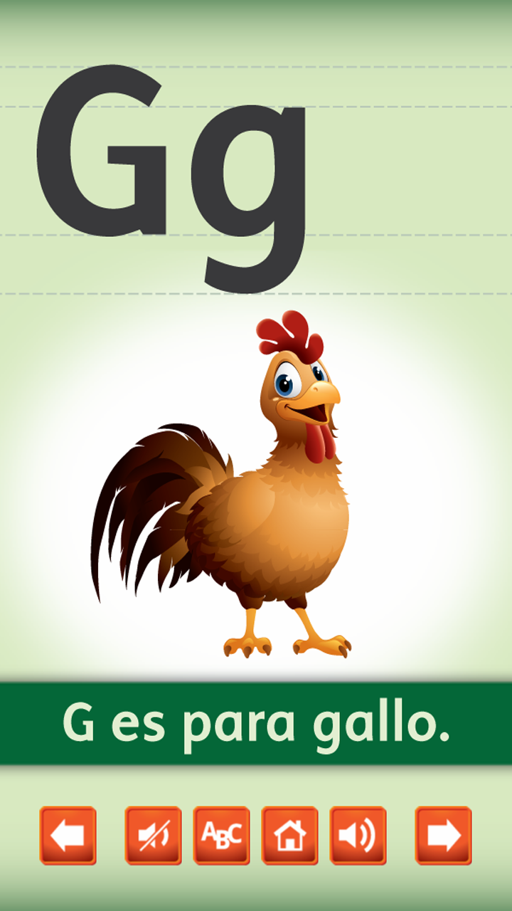 A To Z Spanish Alphabet Flash Cards - App on Amazon Appstore