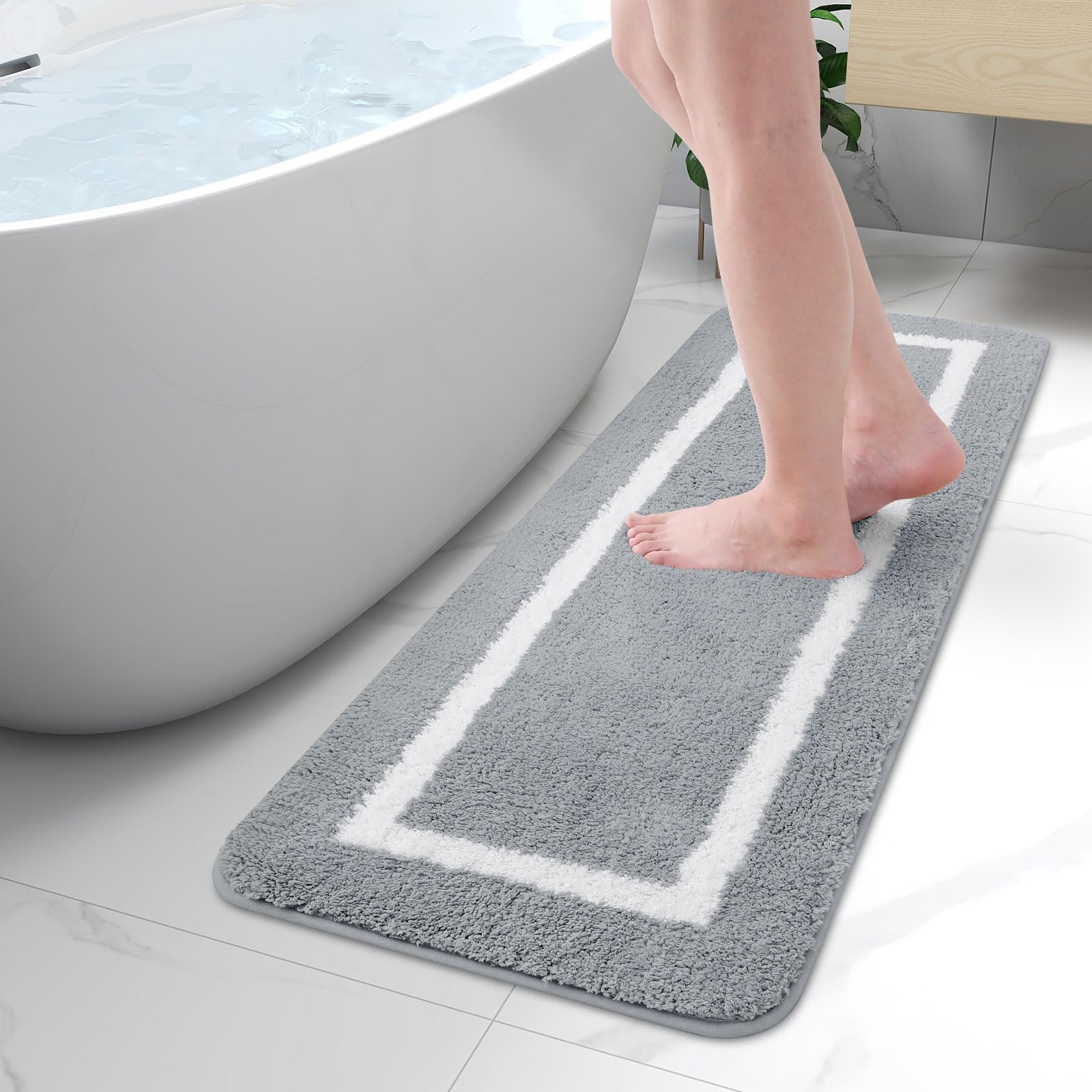 Amazon.com: Kitinjoy Luxury Bathroom Rug Mat, Ultra Soft Water ...