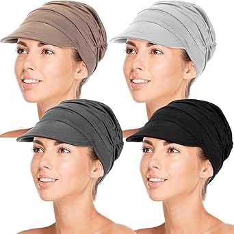 Velmitten 4 Pack Soft Cancer Headwear for Women Chemo Headwear Caps ...