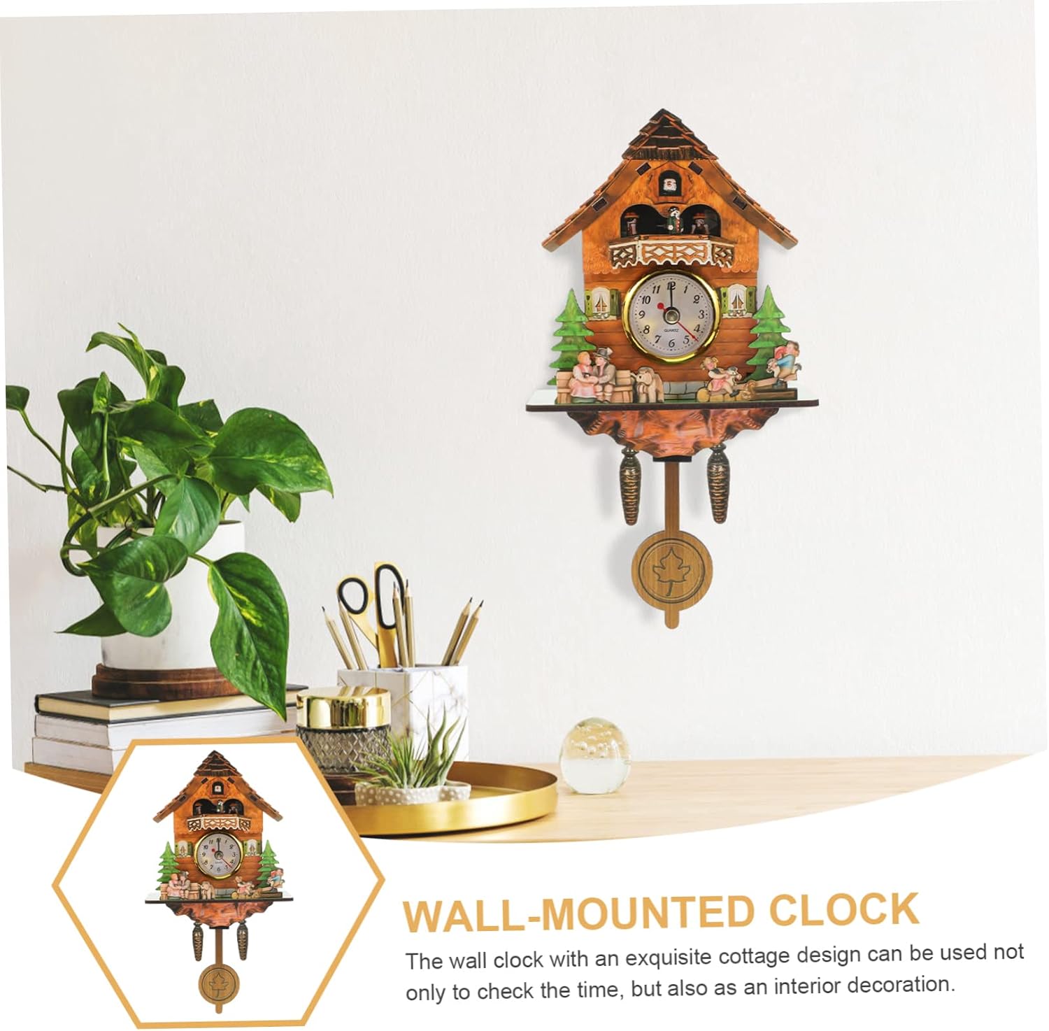 Garneck Wall Clock Reloj De Pared Digital House Hanging Clock Cottage ...