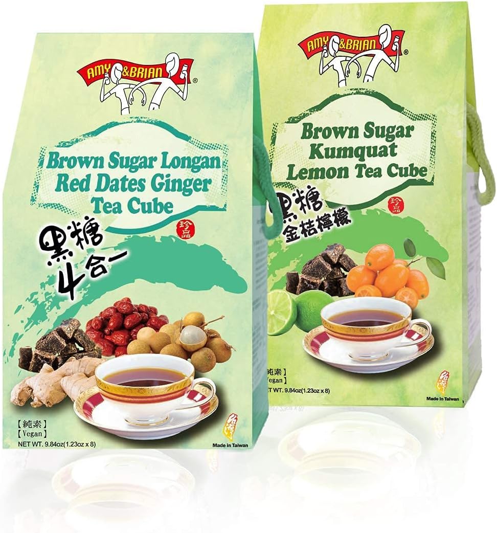 Amazon.com : Amy & Brian Herbal Tea Cubes - Ginger/Red Dates/Longan ...
