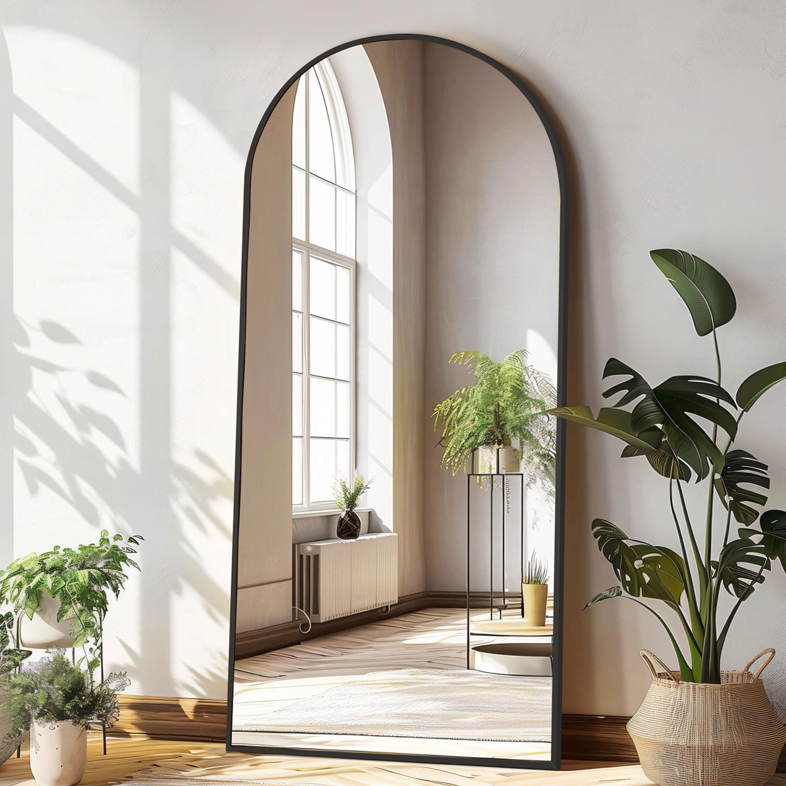 Amazon.com: Arched Full Length Mirror, 71"X32" Free Standing Mirror ...