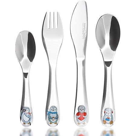 Silit Pezzy Kinderbesteck Set 4-teilig, Kinderbesteck Edelstahl ...
