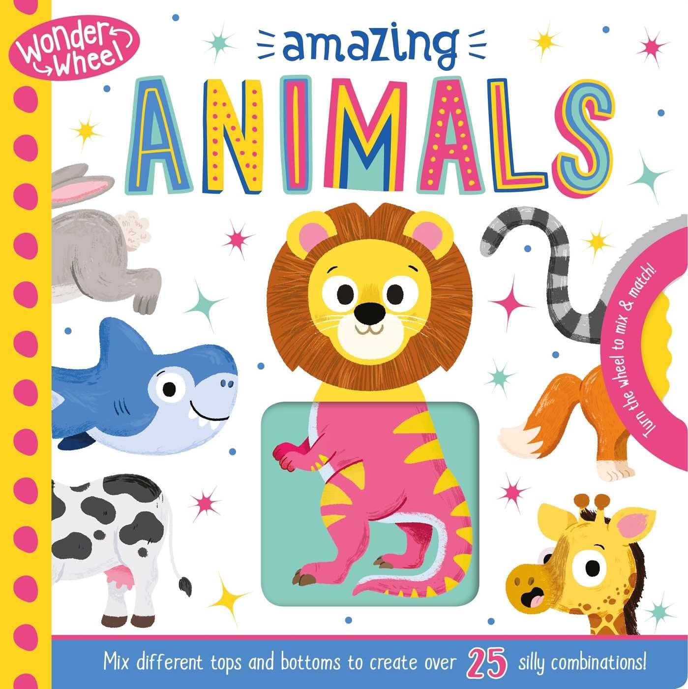 Amazon.com: Wonder Wheel Amazing Animals: Mix and Match Board Book ...