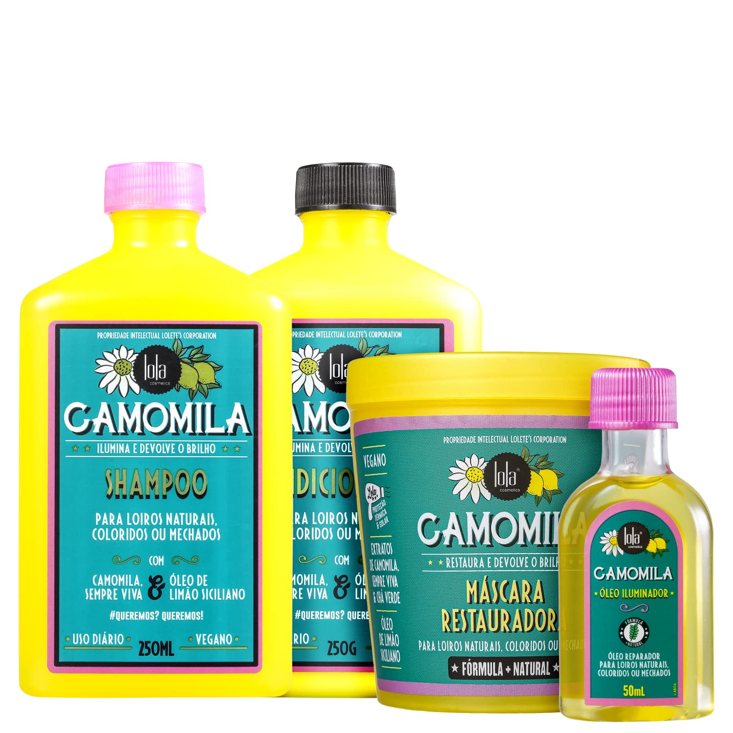 Kit Lola Cosmetics Camomila (4 produtos) | Amazon.com.br