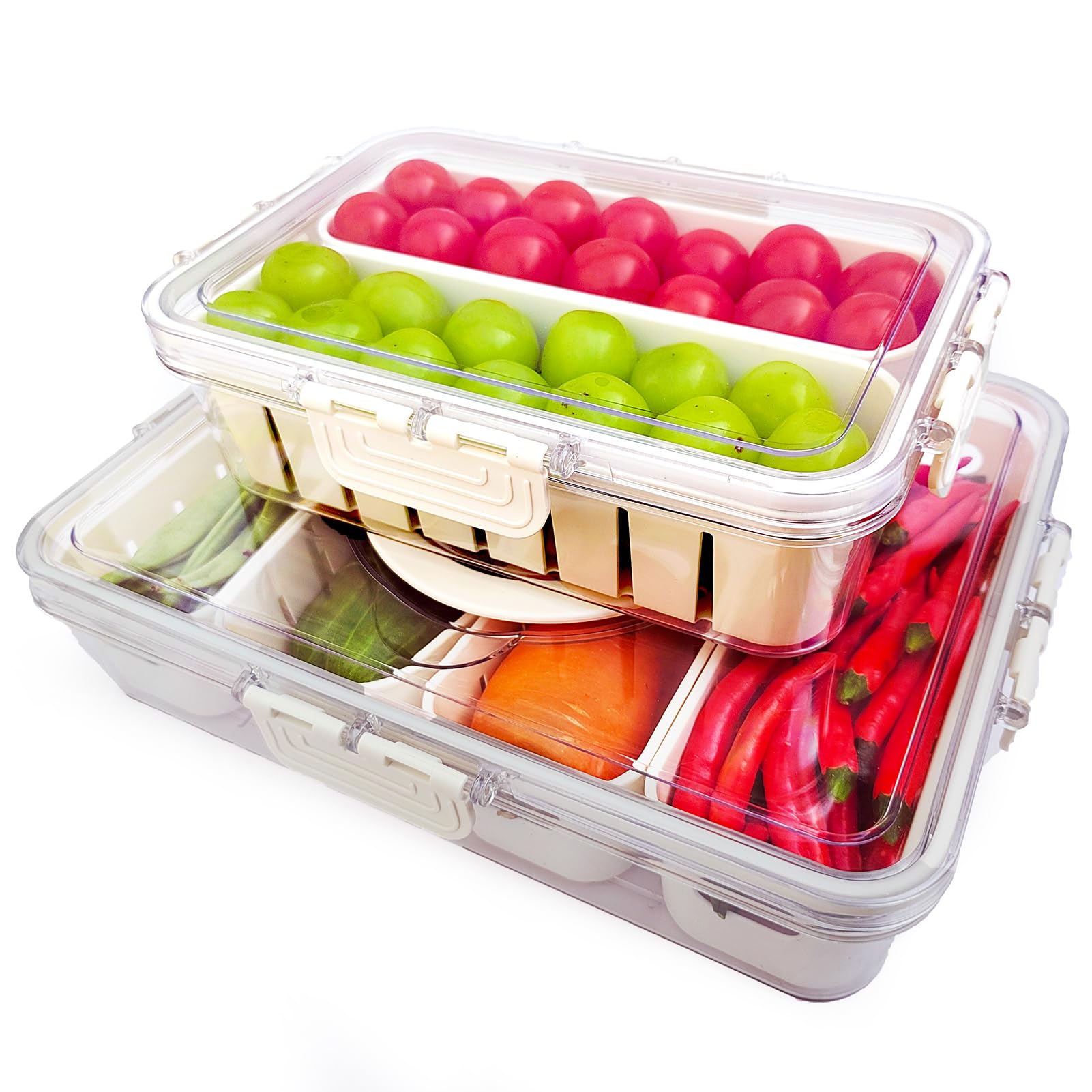 Amazon.com: WONSURE Fridge Organizer,Stackable Food Storage Container ...