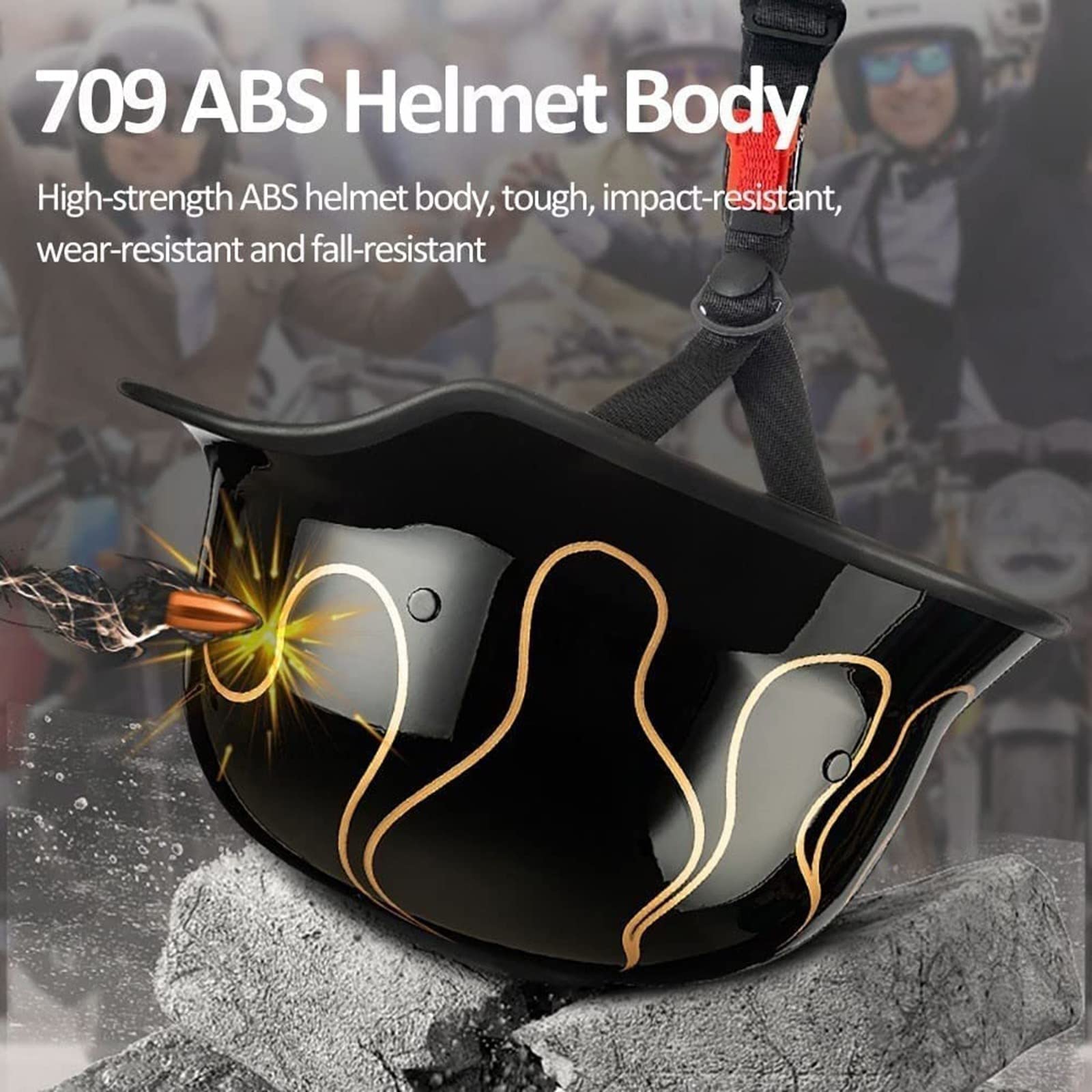 Thinnest Dot Approved Motorcycle Half Helmet,DOT/ECE Approved