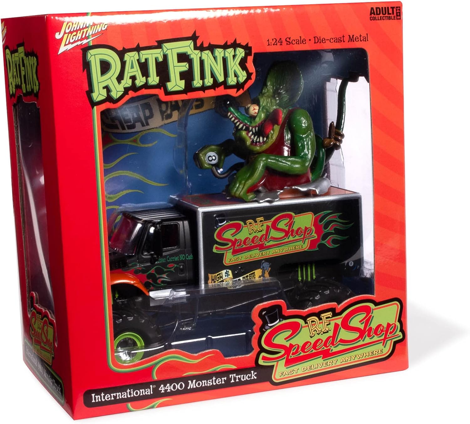 Amazon.com: Johnny Lightning - Rat Fink Speed Shop Monster Truck : Toys ...