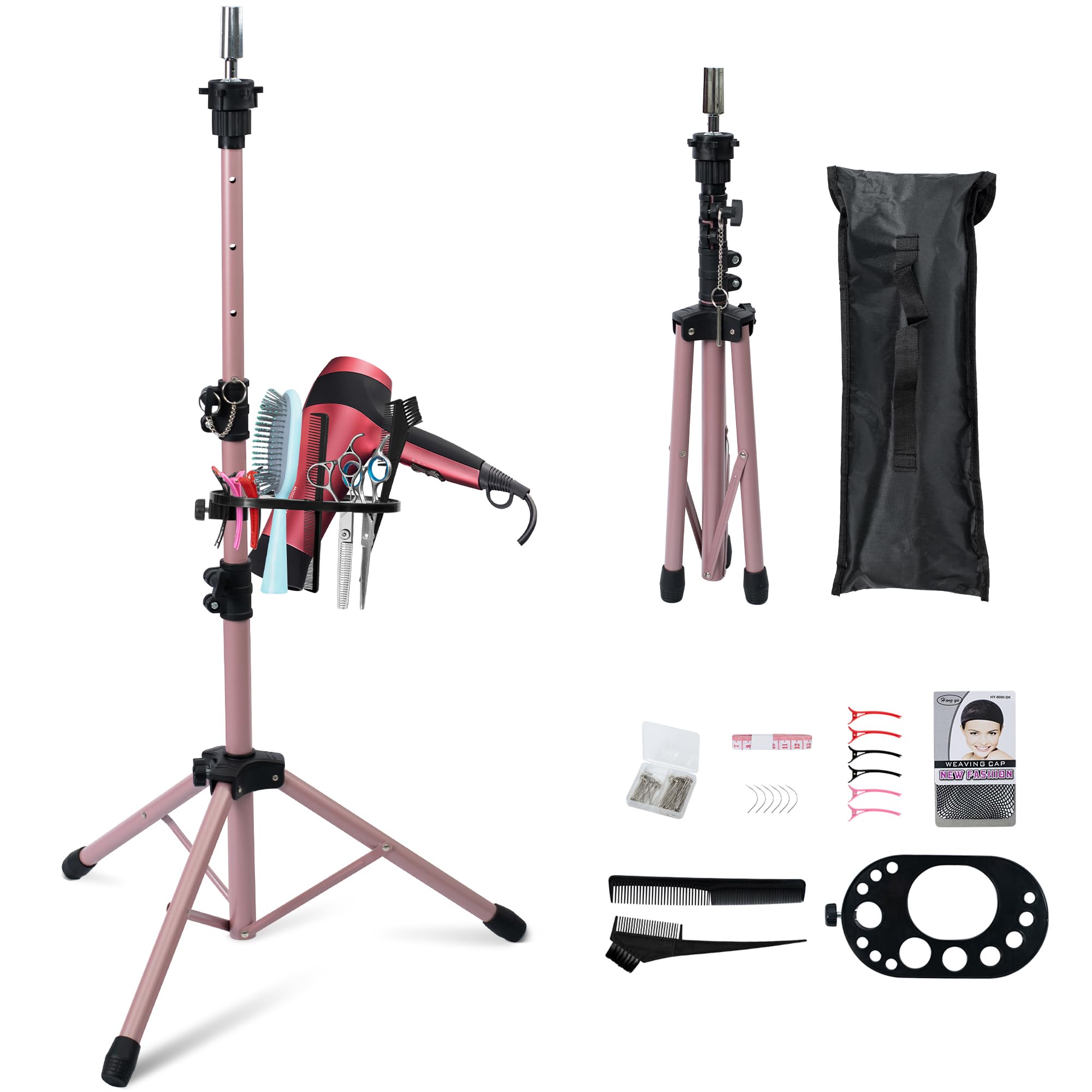 Snapklik.com : Klvied Wig Stand Tripod Upgraded, Mannequin Head Stand ...