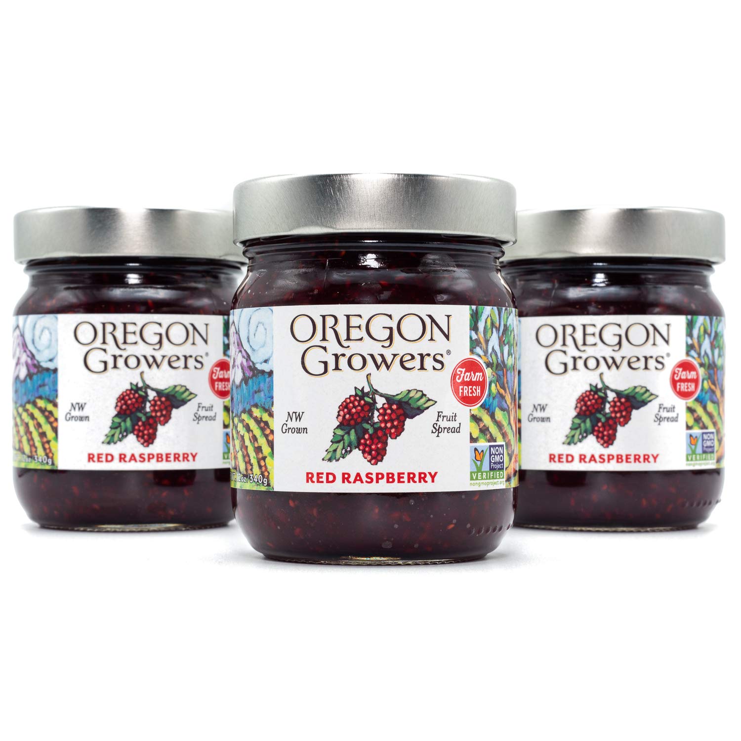 Amazon.com: Oregon Growers Red Raspberry Fruit Spread - Organic ...