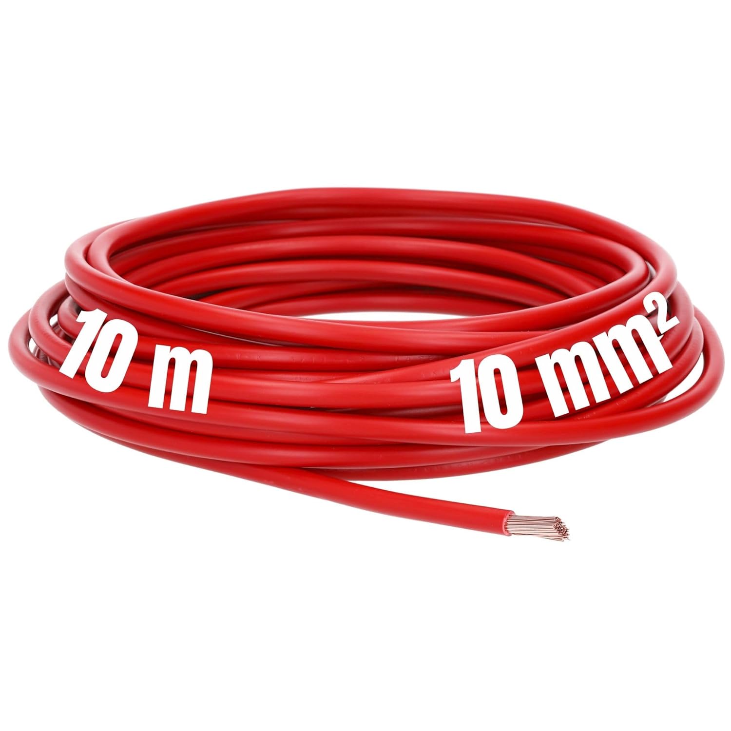 10 Meter Lapp 4520045 H07V-K 10 mm² rot I Verdrahtungsleitung I ...