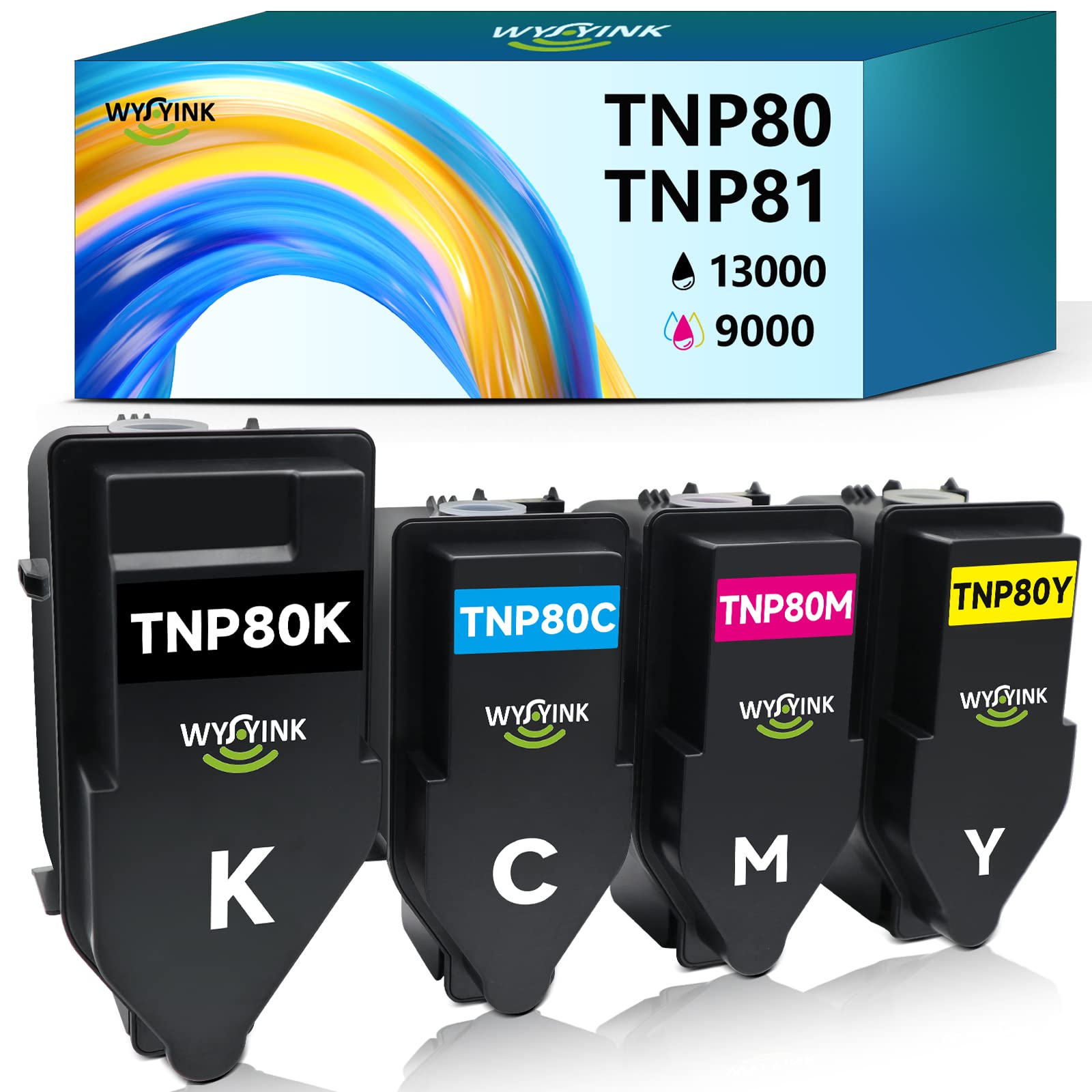 Amazon.com: WYFYINK TNP80 TNP-80 TNP81 Compatible Toner Cartridge ...