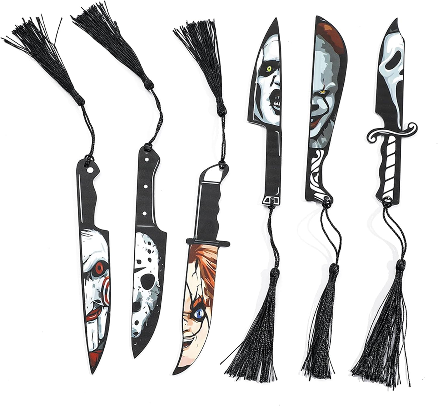 Amazon.com: Horror Movie Knife Bookmark Set, Ghostface Gothic Dagger ...