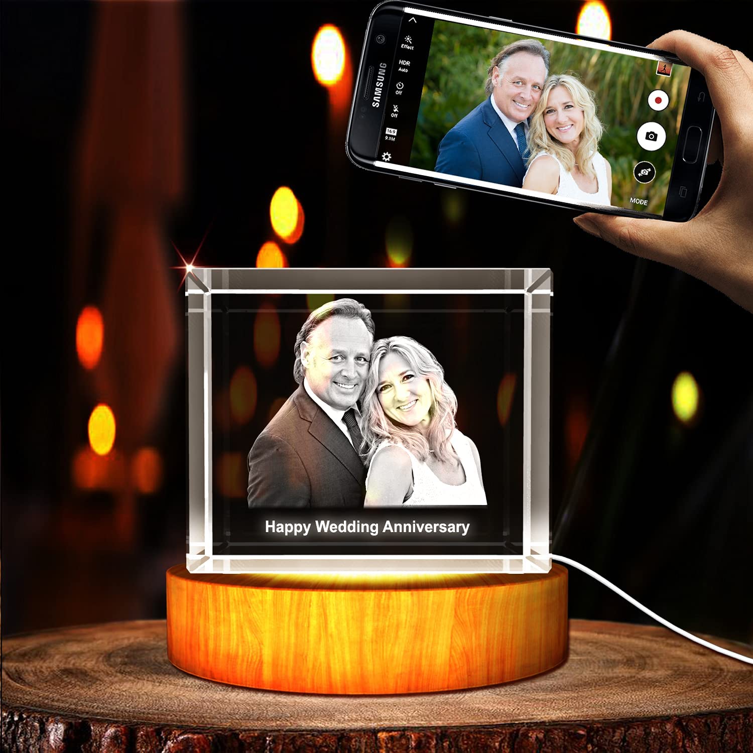 Snapklik.com : Personalized Custom 3D Holographic Photo Etched Engraved ...