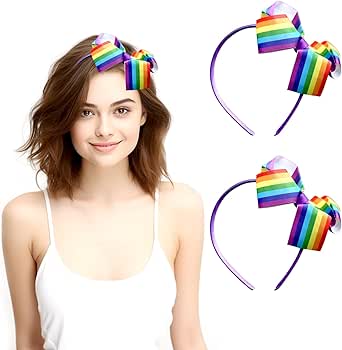 Gay Pride Accessories, Rainbow Headband Flag Headband for LGBT Gay ...
