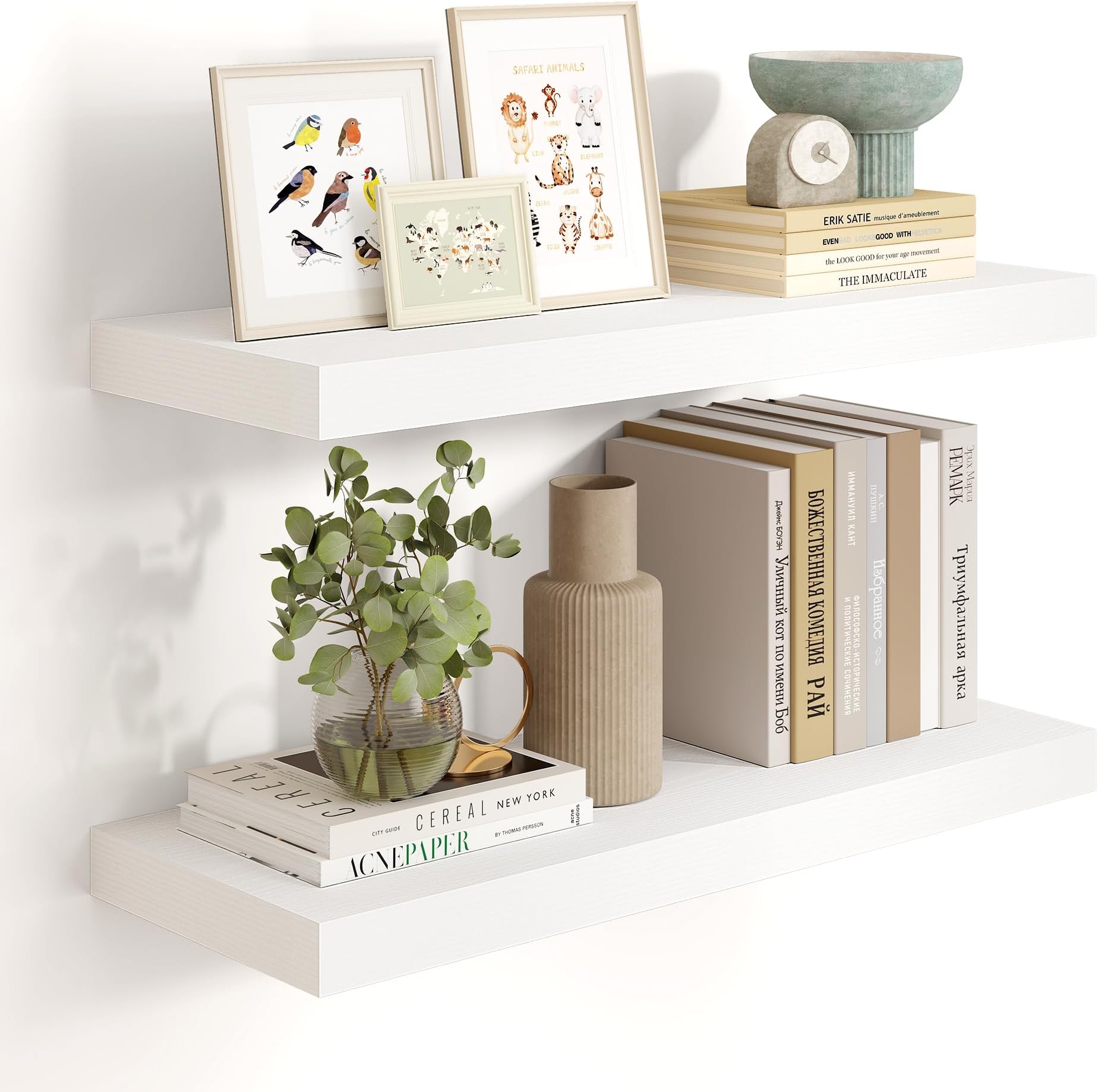 Amazon.com: FLYJOE Deep Floating Shelves, 24''W x 12''D Floating ...