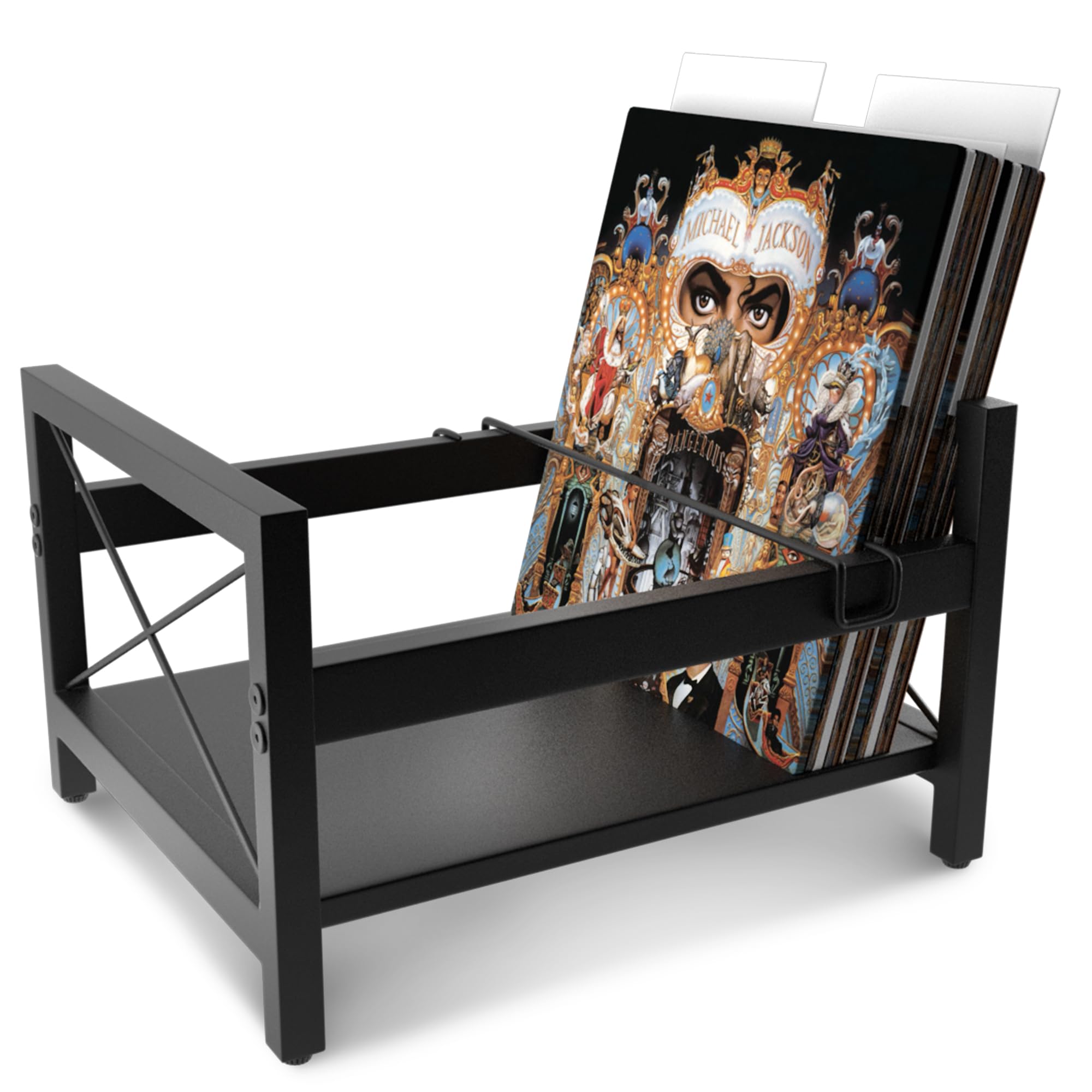 Amazon.com: ArtisanHQ Vinyl Record Holder, All Metal Vinyl Record Box ...