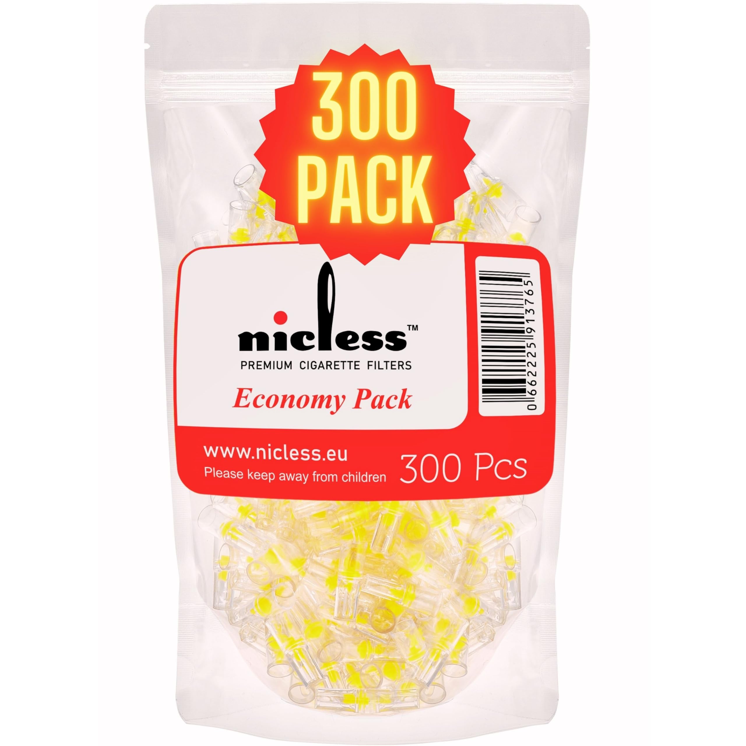 Amazon.com: Nicless Premium Cigarette Filters 8mm - Disposable ...