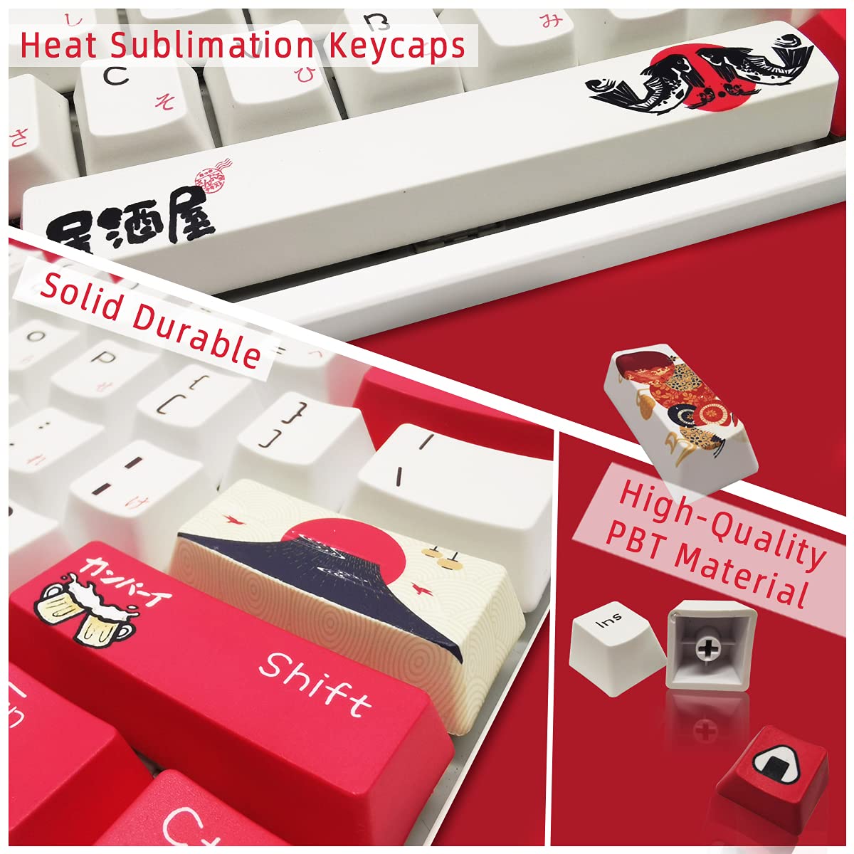 COSTOM Keycaps PBT Dye Sublimation Upgrade 108 Keycap Set OEM Profile ...