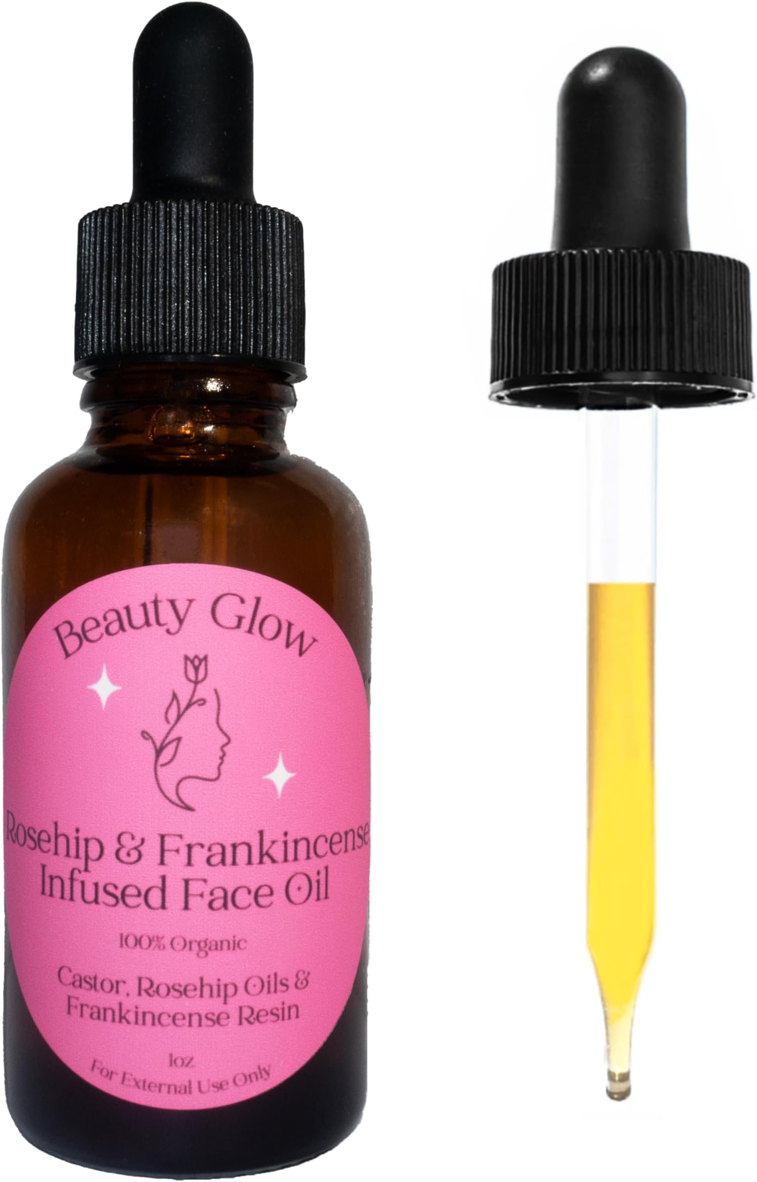 Amazon.com: Frankincense Resin Infused Organic Castor & Rosehip Oils for Face Age Defying ...