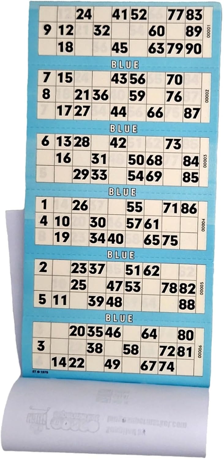 Bingosupermarket Bingo Tickets 600 Pad 6 To a Sheet 1-90 Perforated ...