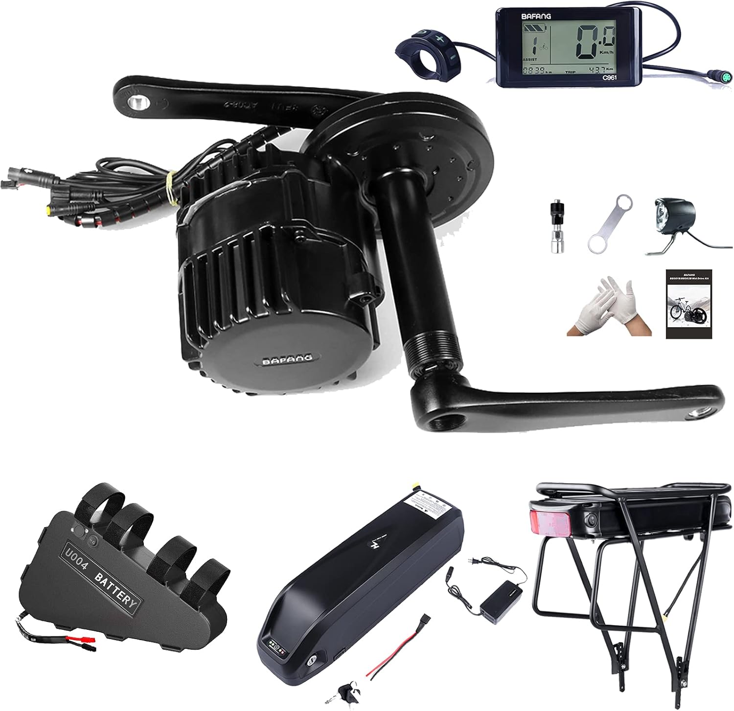 Buy BAFANG BB120mm 1000W Mid Drive Kit : BBS03 HD 48V Motor with ...