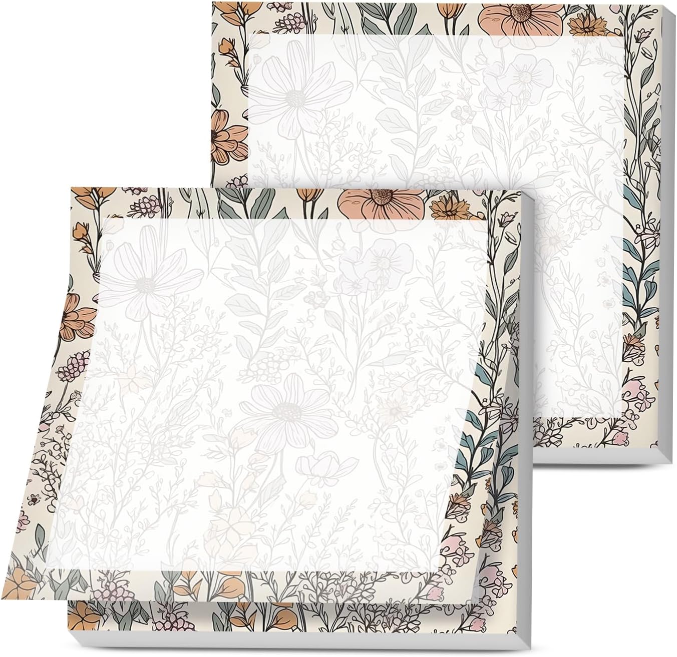 Amazon.com : AOPEFNX Sticky Notes, 2 Pads, 3x3 inches, Cute Colorful ...