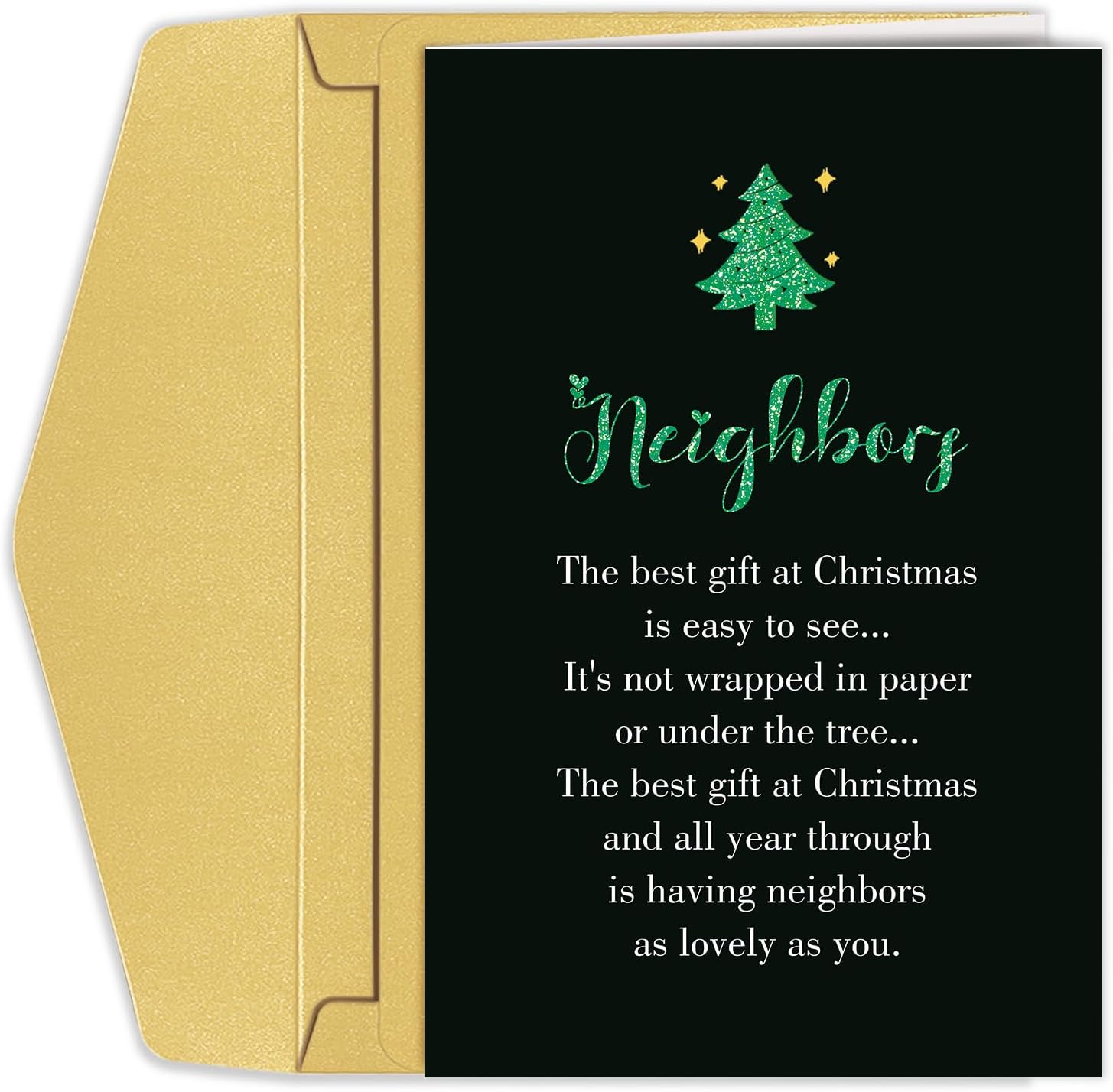 Christmas Poem Card for Neighbors, Christmas Thank You Card for ...