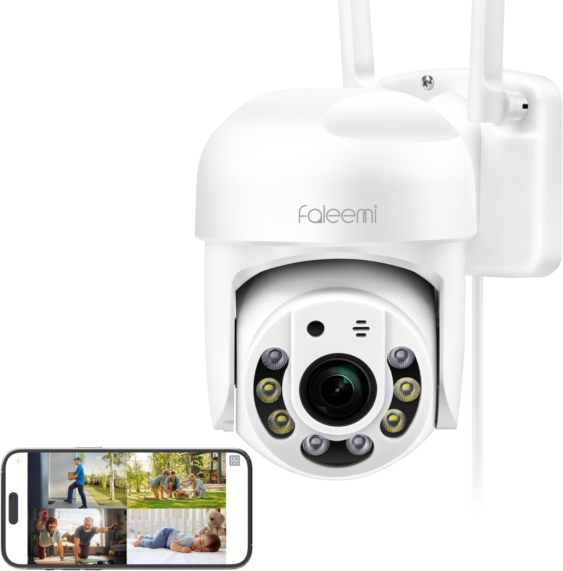 Amazon.com : SRIHOME 1080P WiFi PTZ IP Security Surveillance Camera ...