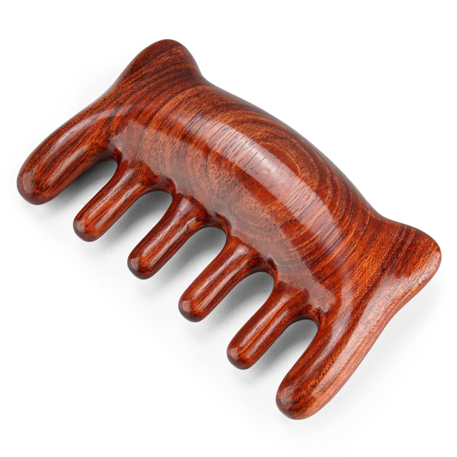 Amazon.com: Nehzgnauh Wooden Scalp Massager Comb - Handmade sandalwood ...