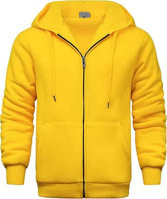 GEEK LIGHTING Hoodies for Men Heavyweight Fleece Sweatshirt - Full Zip ...