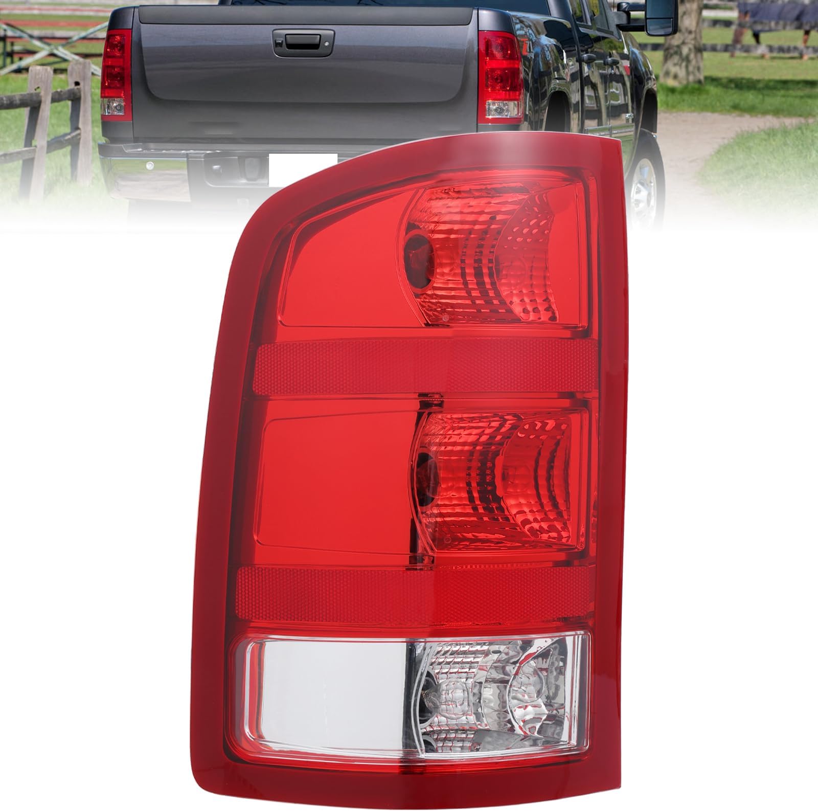 Amazon.com: Boxlight Left Tail Lights For 2007-2014 GMC Sierra 1500 ...