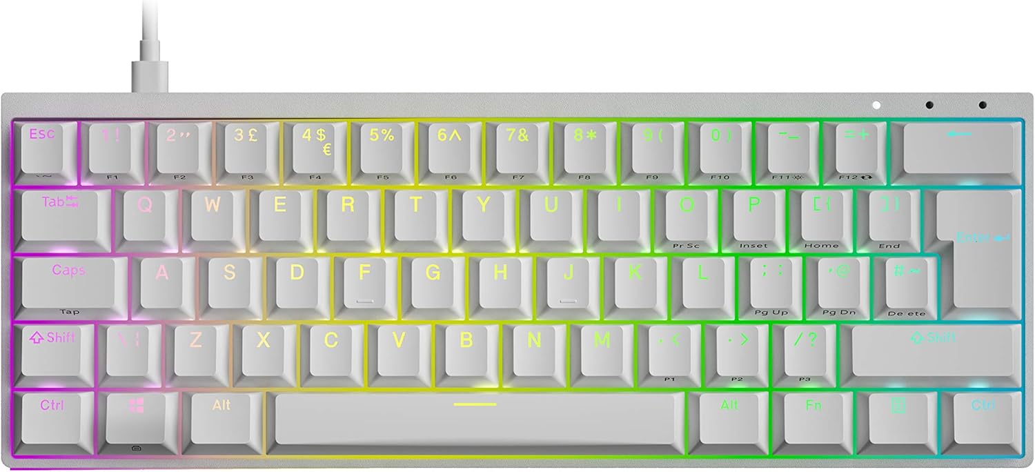 DURGOD Venus 62 RGB Mechanical Gaming Keyboard – 60% Layout – USB Type ...