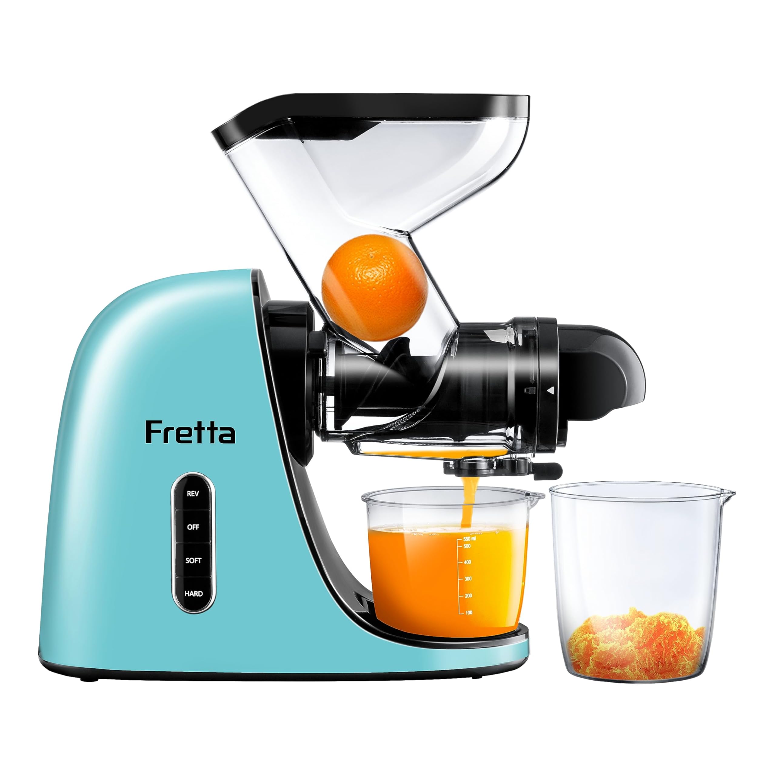 Fretta Slow Juicer Juicer Vegetable and Fruit Juicer Machine, 200 W ...
