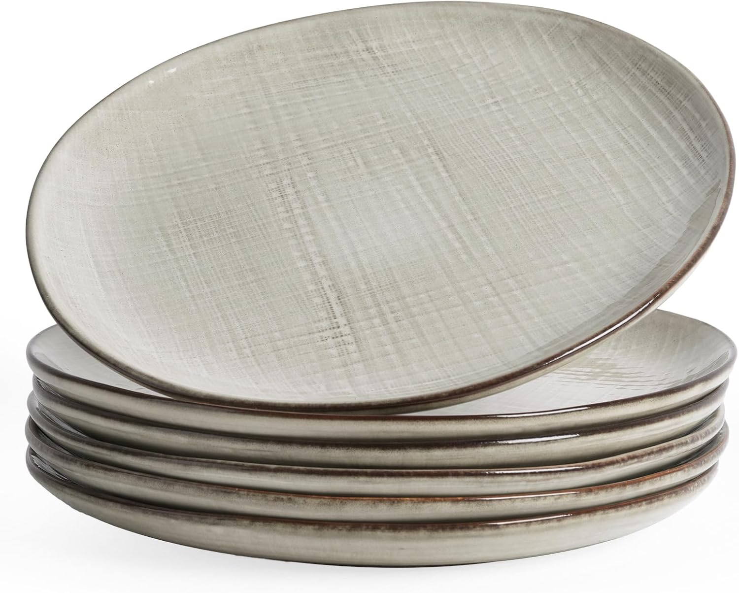 Amazon.com | famiware Moonlight Dinner Plates Set of 6, 10.5 Inch ...