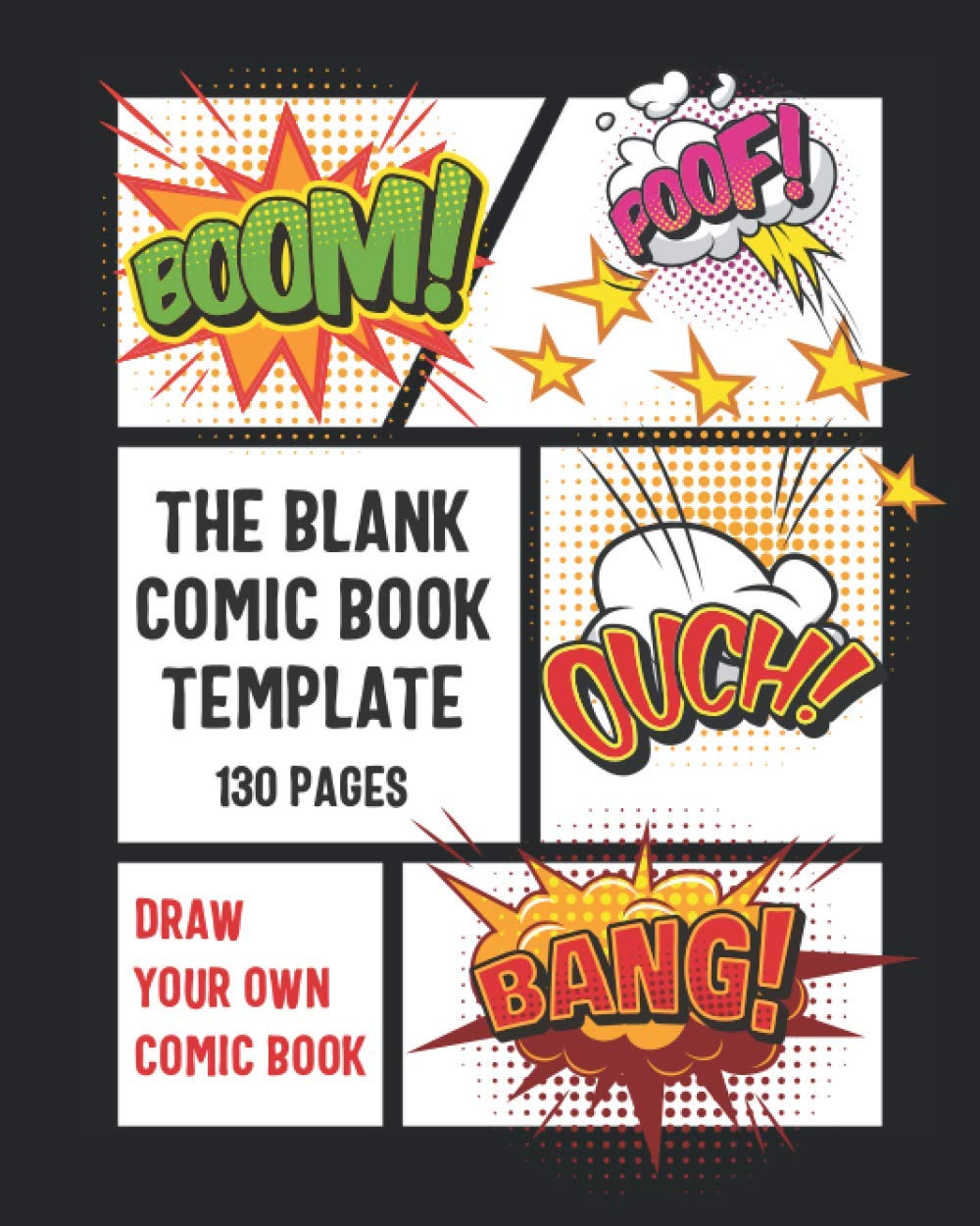 Buy THE BLANK COMIC BOOK TEMPLATE 130 PAGES DRAW YOUR OWN COMIC BOOK ...