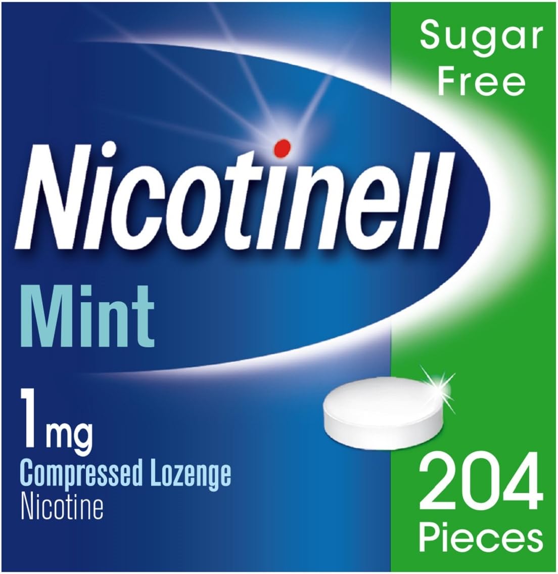Nicotinell Mint Lozenge 1mg (204 Lozenges), Stop Smoking Aid, Sugar ...