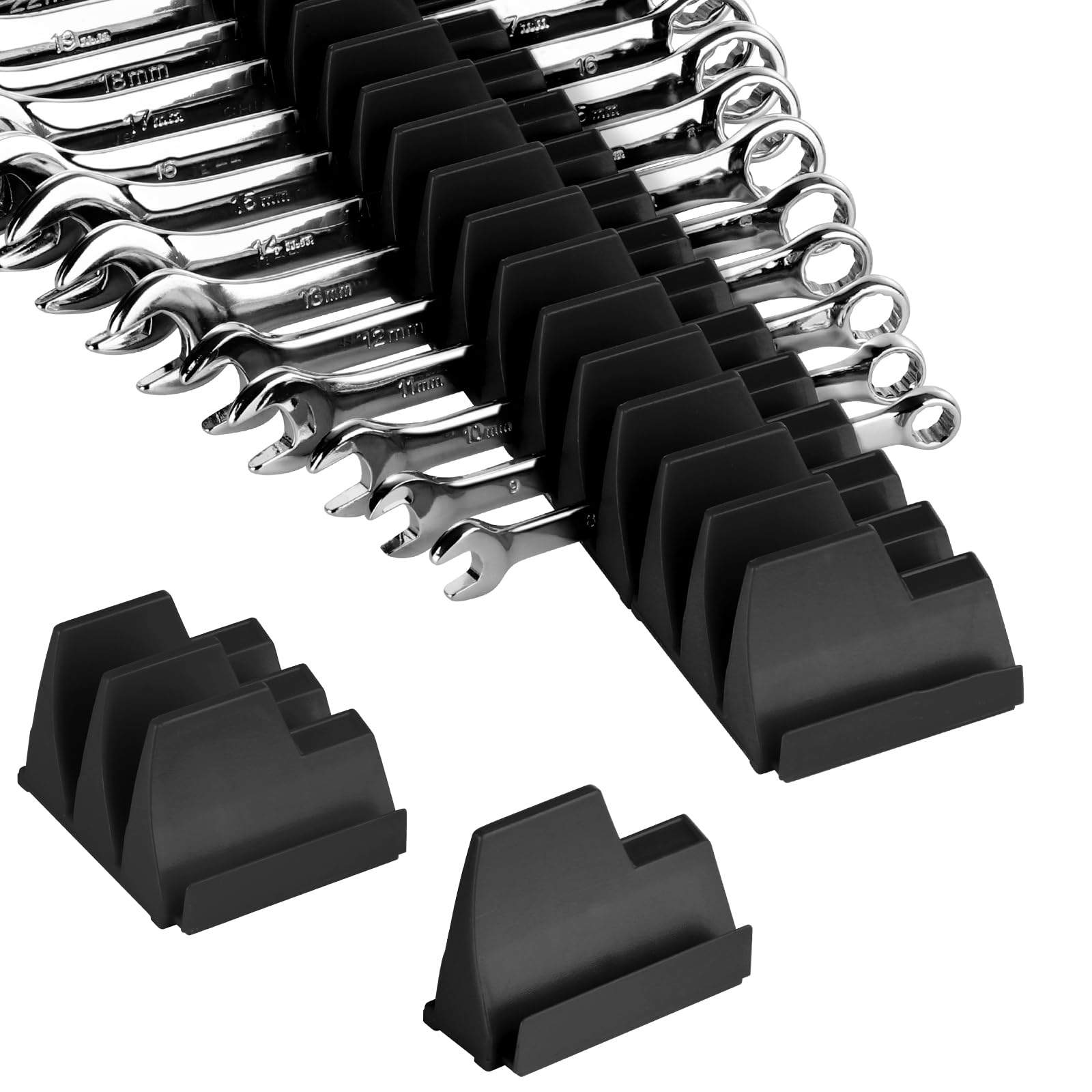 CRATIK Wrench Organizer for 40 Wrenches-Magnetic Wrench Holder for Tool ...