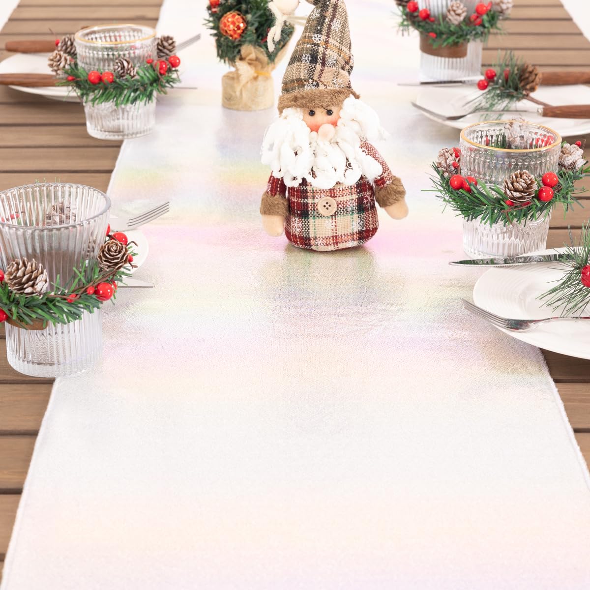 Snapklik.com : Iridescence Table Runner Shiny Reversible Shimmer ...