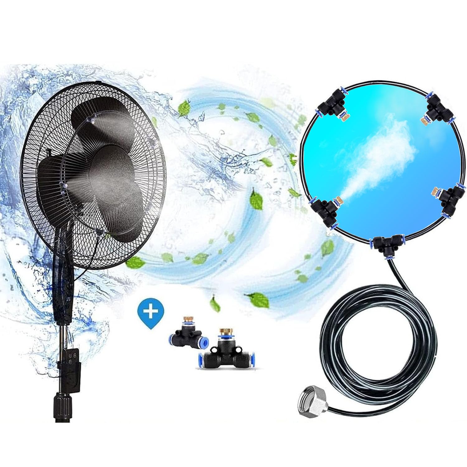 Amazon.com: H&G lifestyles 13FT Misting Fan Kit Mister for Fan Outdoor ...