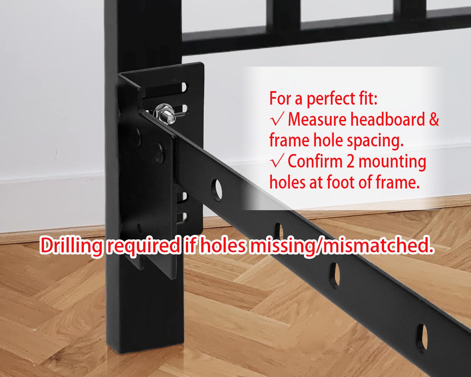 Snapklik.com : ZhouDaShu Universal Footboard Extension Brackets For ...