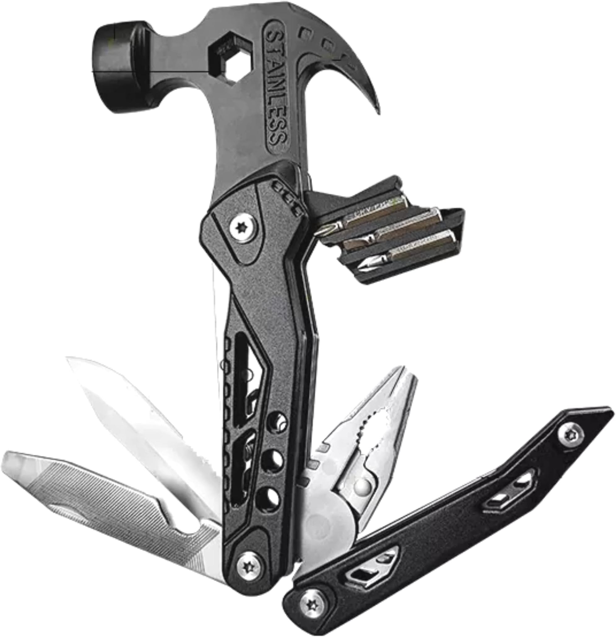 Kairos Multi Utility Hammer Tool Kit, Wood, Stainless Steel : Amazon.in ...