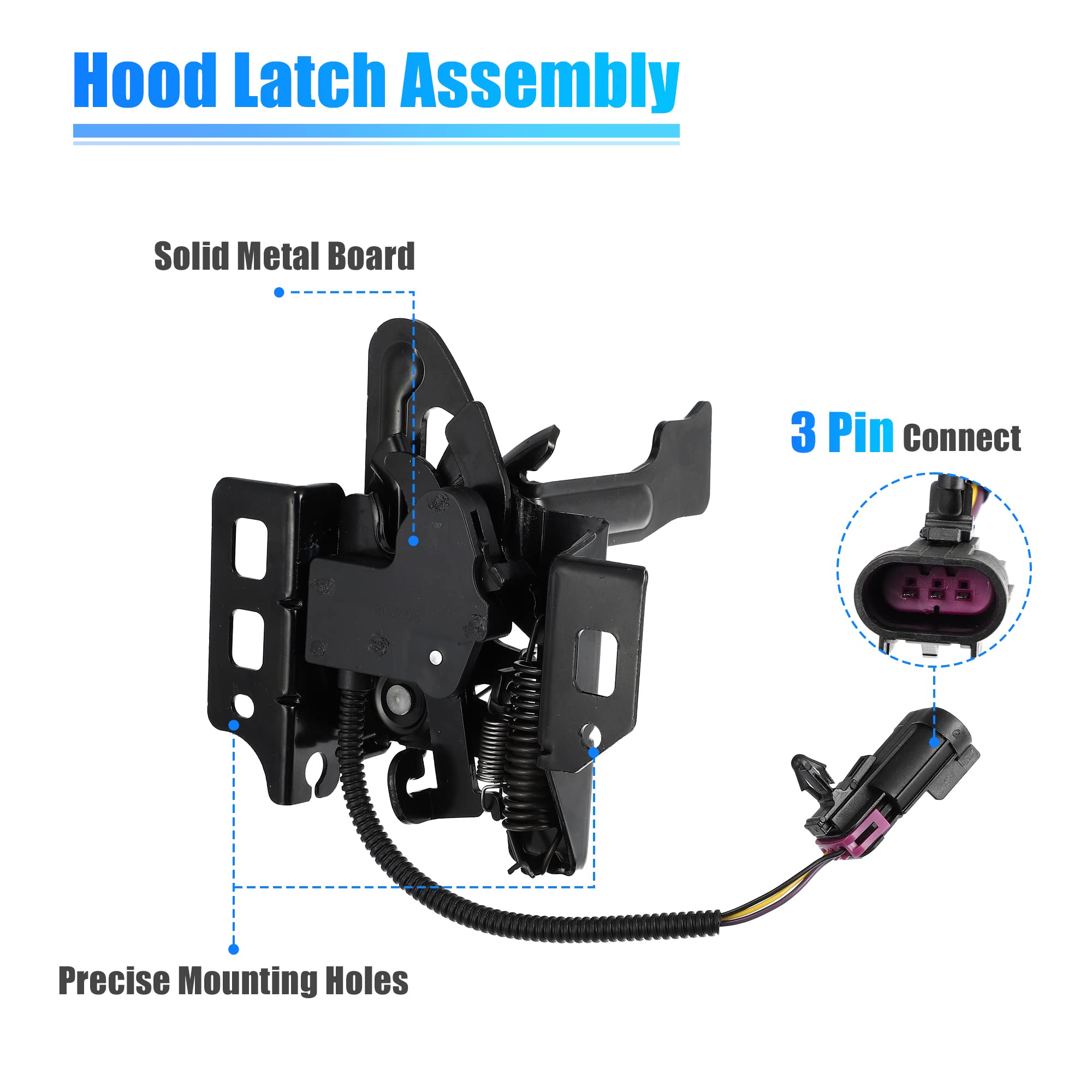 X AUTOHAUX 15139168 Car Engine Hood Latch Lock for Cadillac Escalade ...