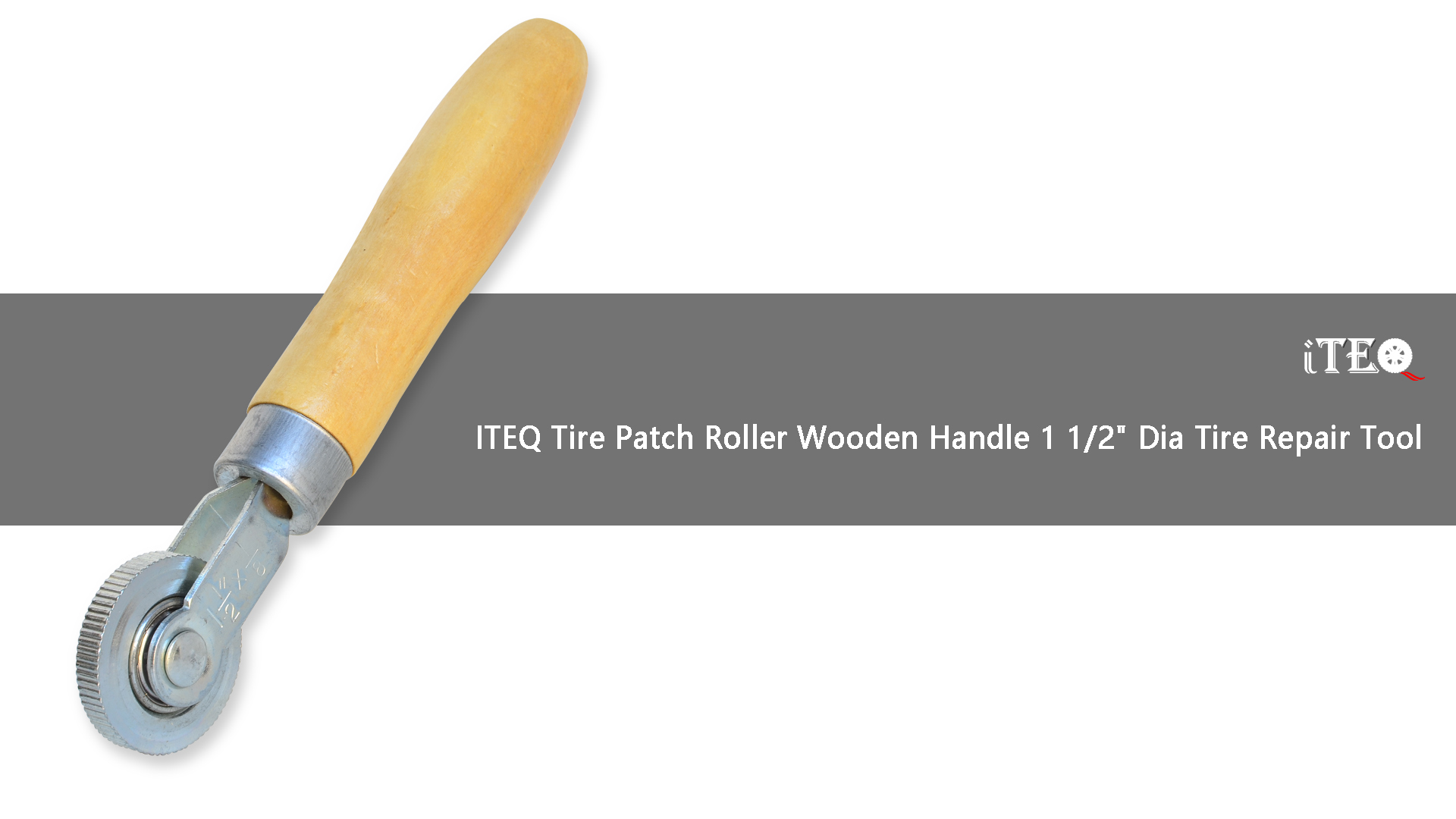 Watch ITEQ Tire Patch Roller Wooden Handle 1 1/2" Dia Tire Repair on ...